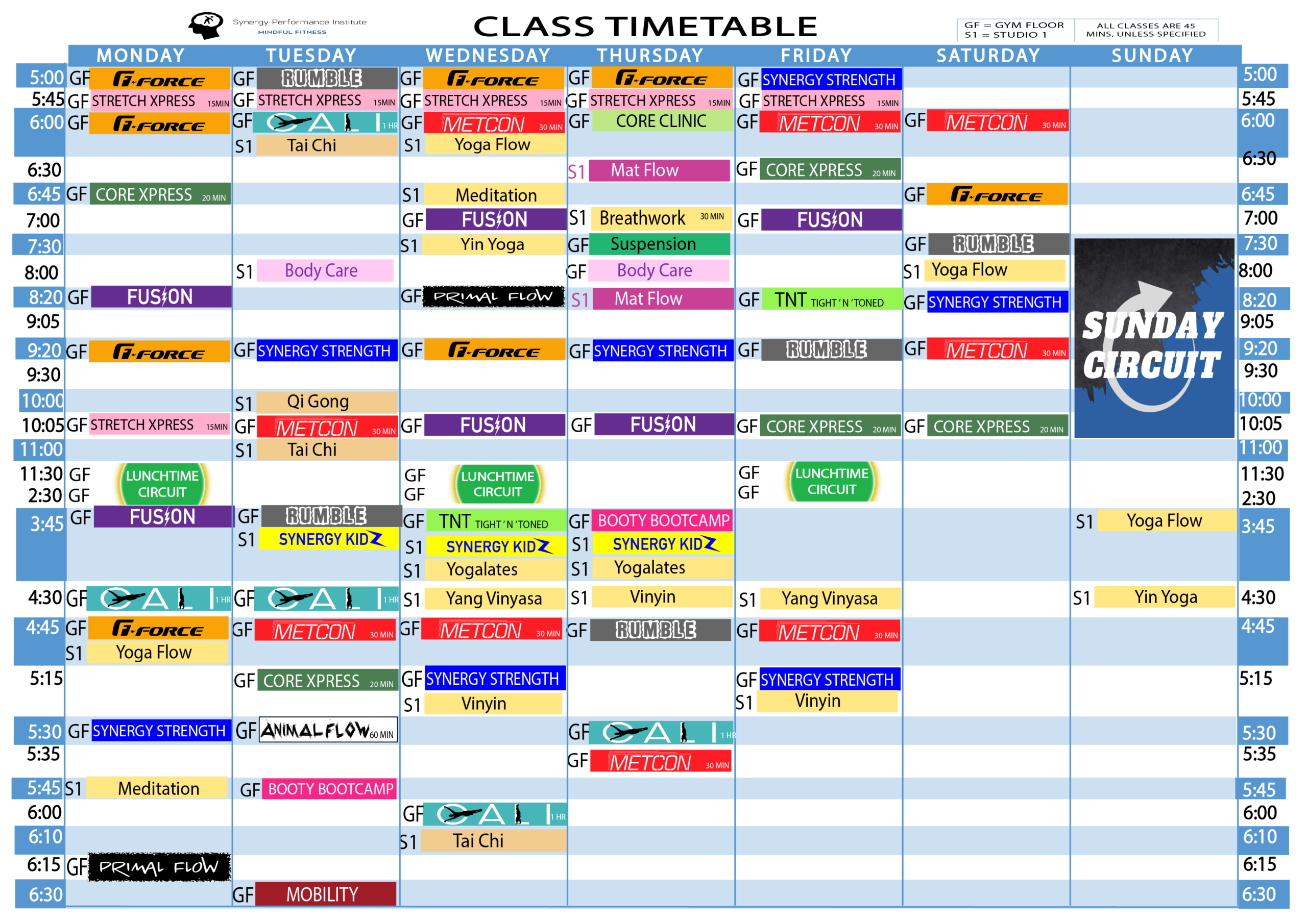 Fitness Classes - Synergy Performance Institute